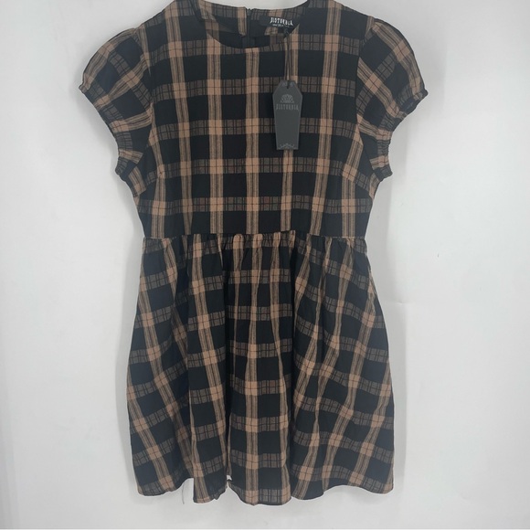 Disturbia | Dresses | New Disturbia Size Backspace Check Mini Skater ...